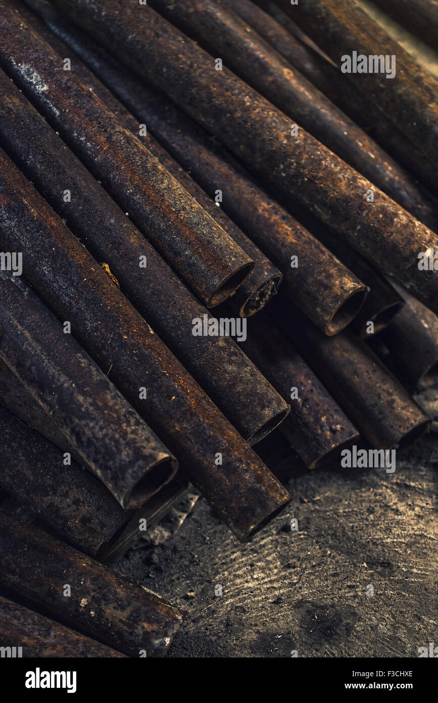 Pile pipes hi-res stock photography and images - Alamy