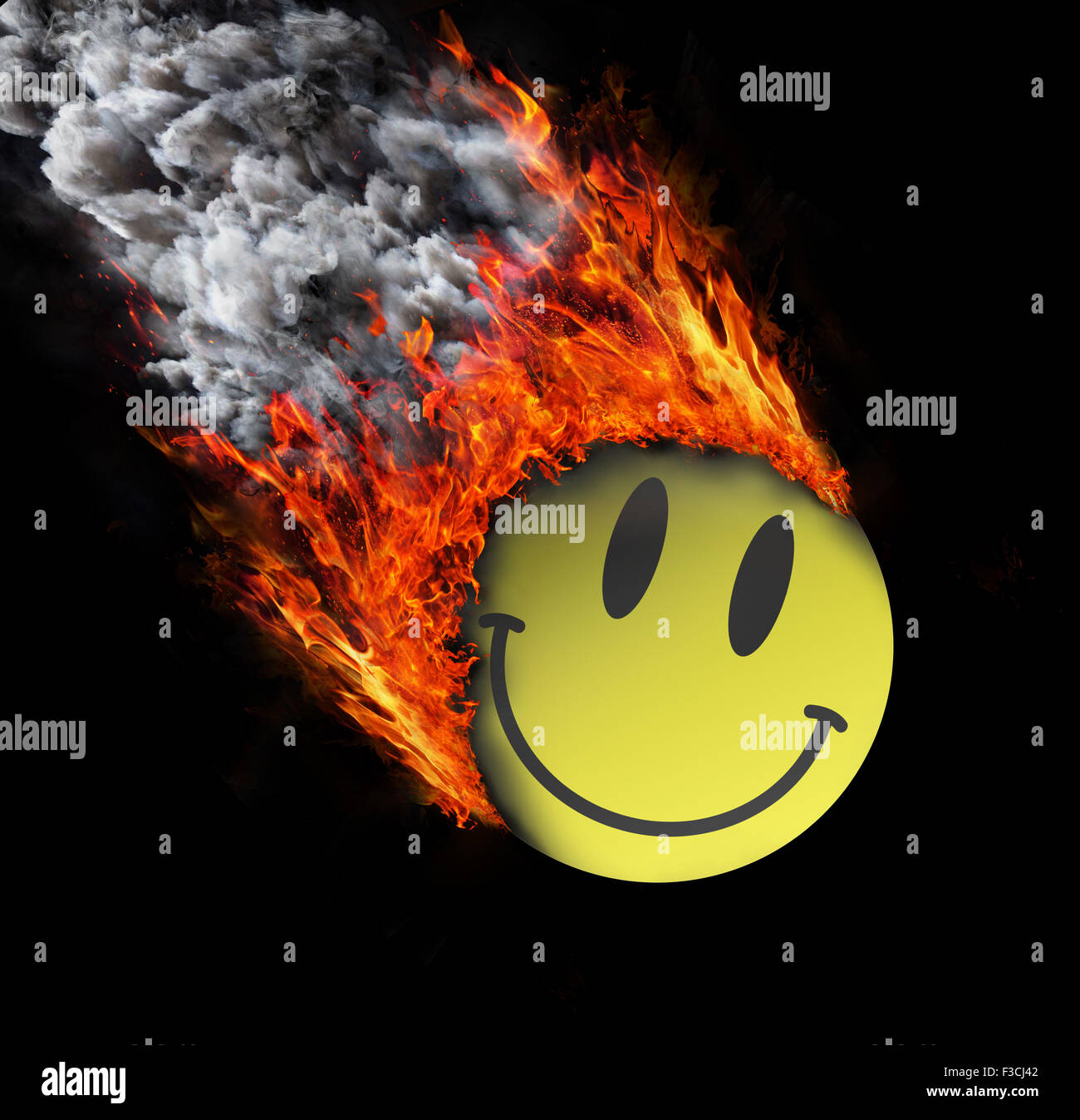 Fire smiley hi-res stock photography and images - Alamy