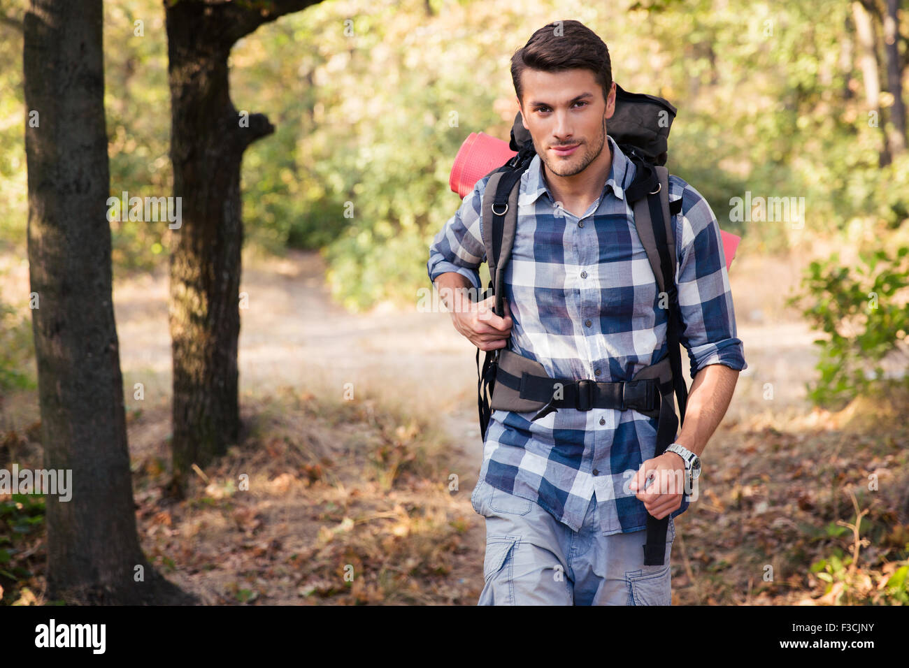 Portrait active young traveling hi-res stock photography and images - Alamy