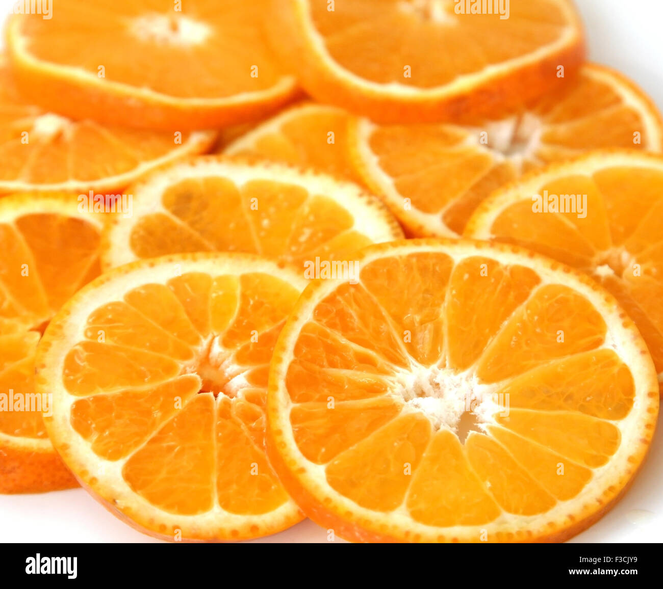 Orange slices rings Stock Photo - Alamy