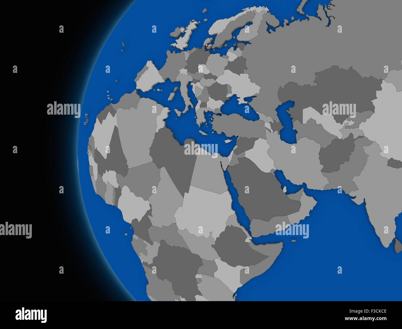 Emea map hi-res stock photography and images - Alamy