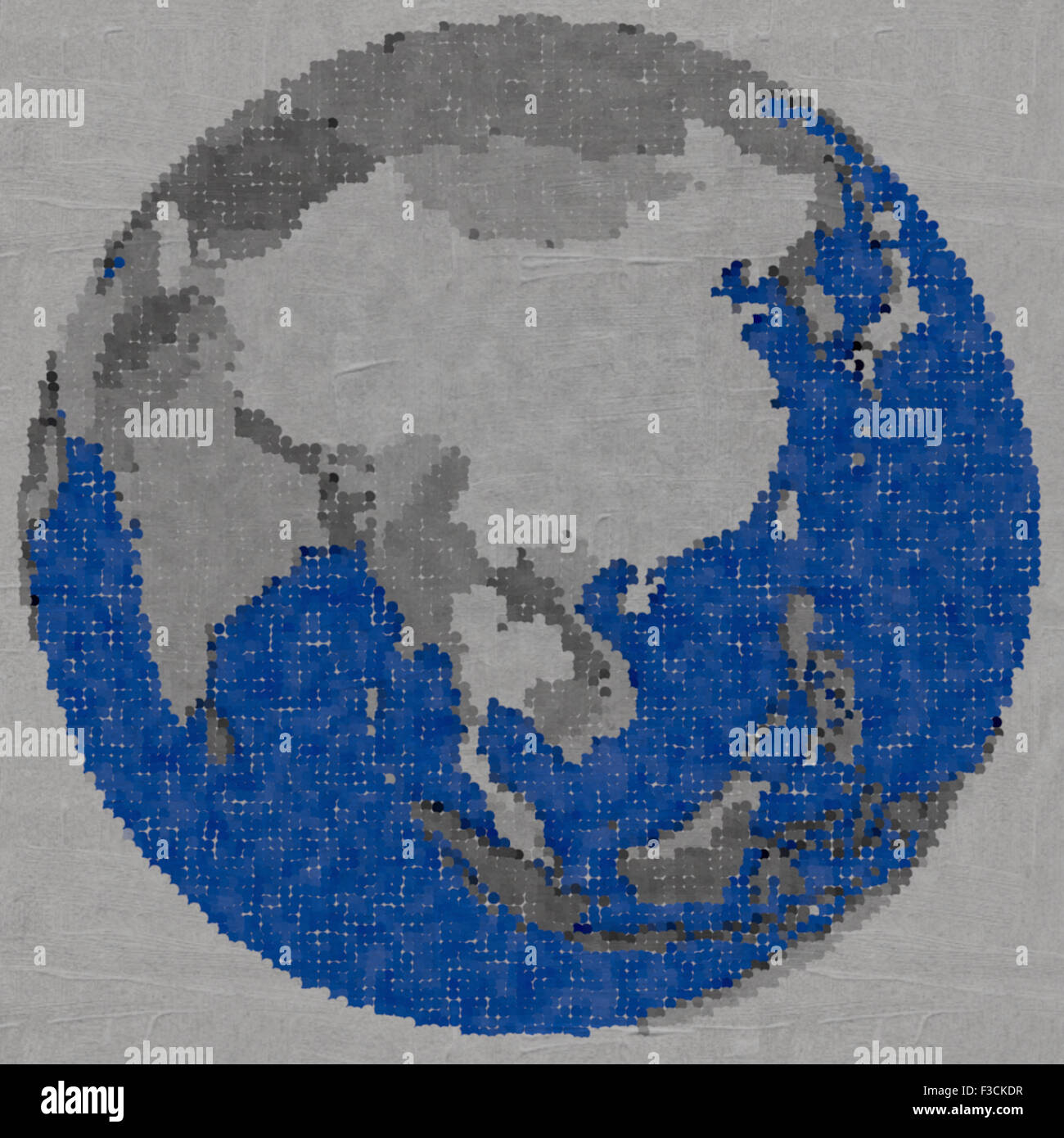Drawing of southeast Asia on globe, dotted illustration Stock Photo - Alamy