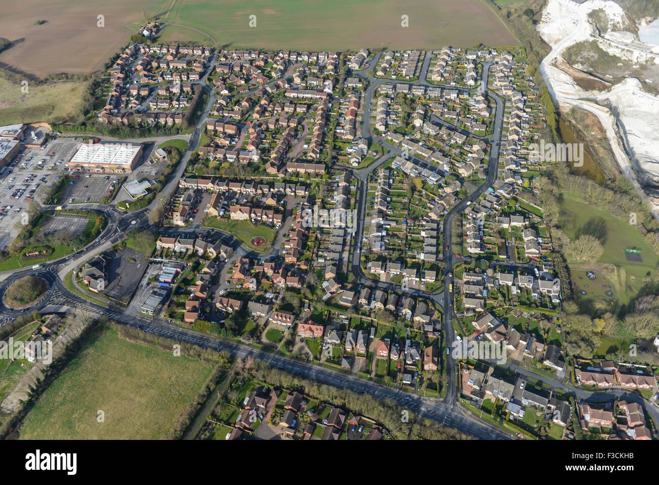 Aerial photograph of Beverley, East Riding of Yorkshire Stock Photo - Alamy