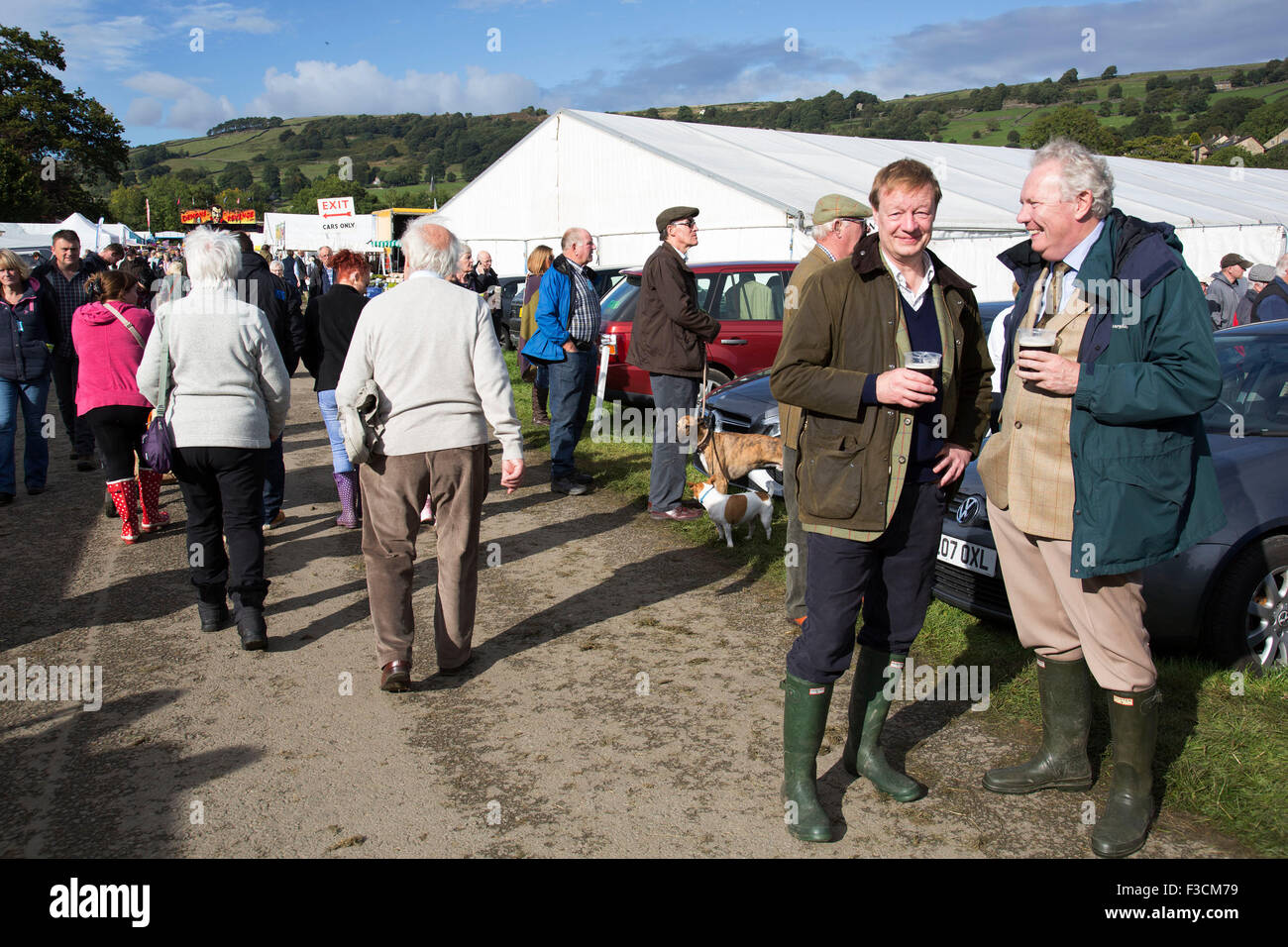 People watching events in the main arena. ‘Pateley Show’, as the ...
