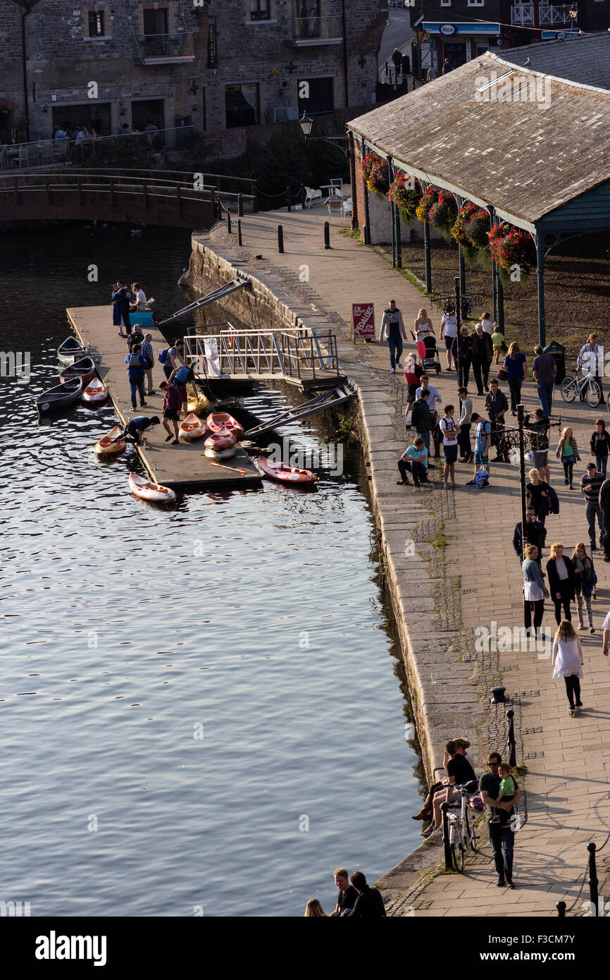 Exeter's Historic Quayside,On The Waterfront Stock Photo - Alamy