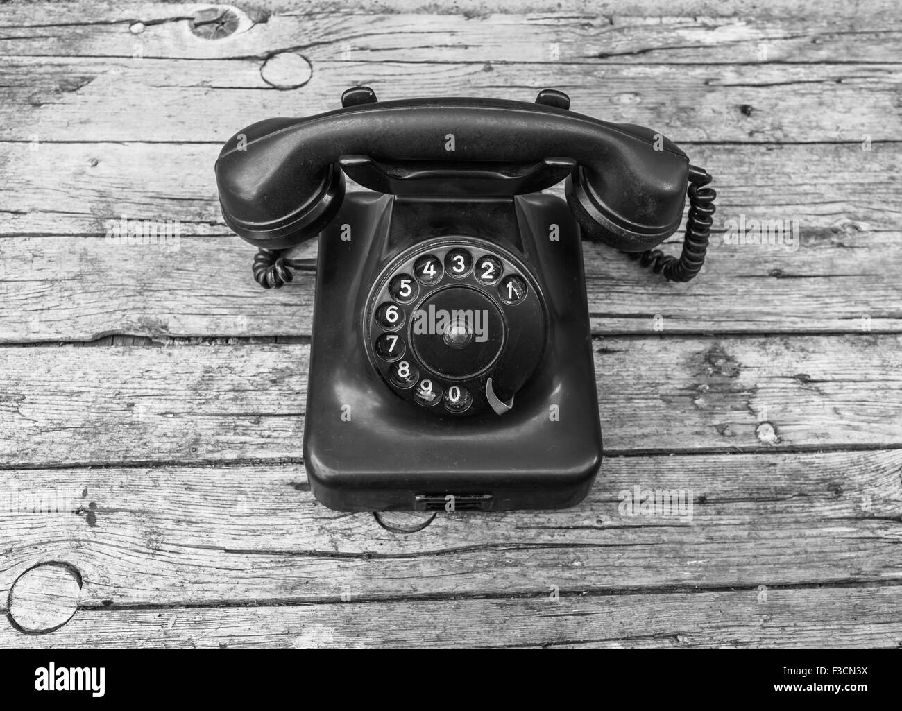 Black landline phone on Black and White Stock Photos & Images - Alamy