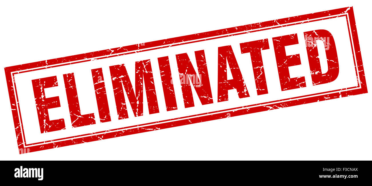 Eliminated square stamp grunge hi-res stock photography and images - Alamy