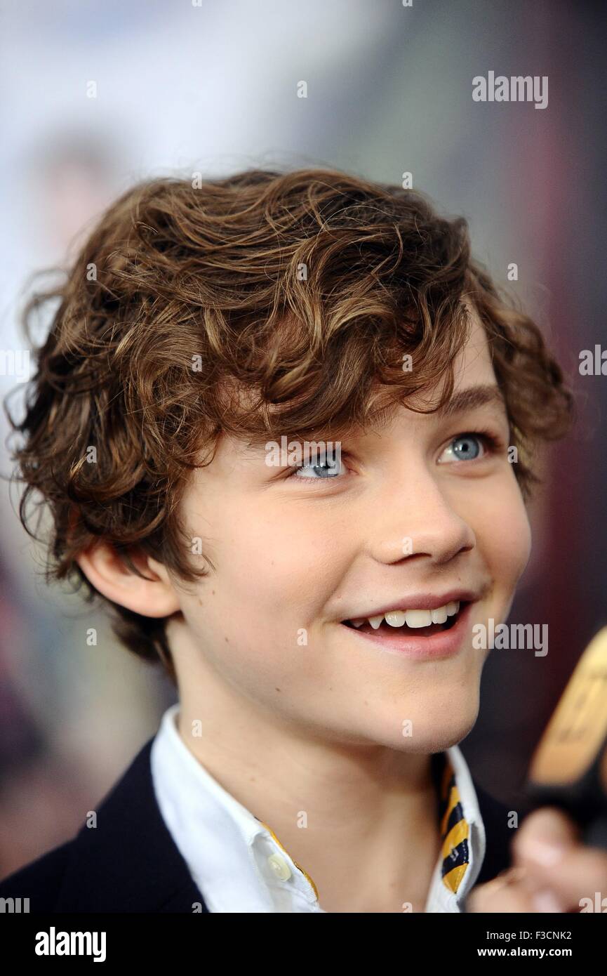 New York, NY, USA. 4th Oct, 2015. Levi Miller at arrivals for PAN ...
