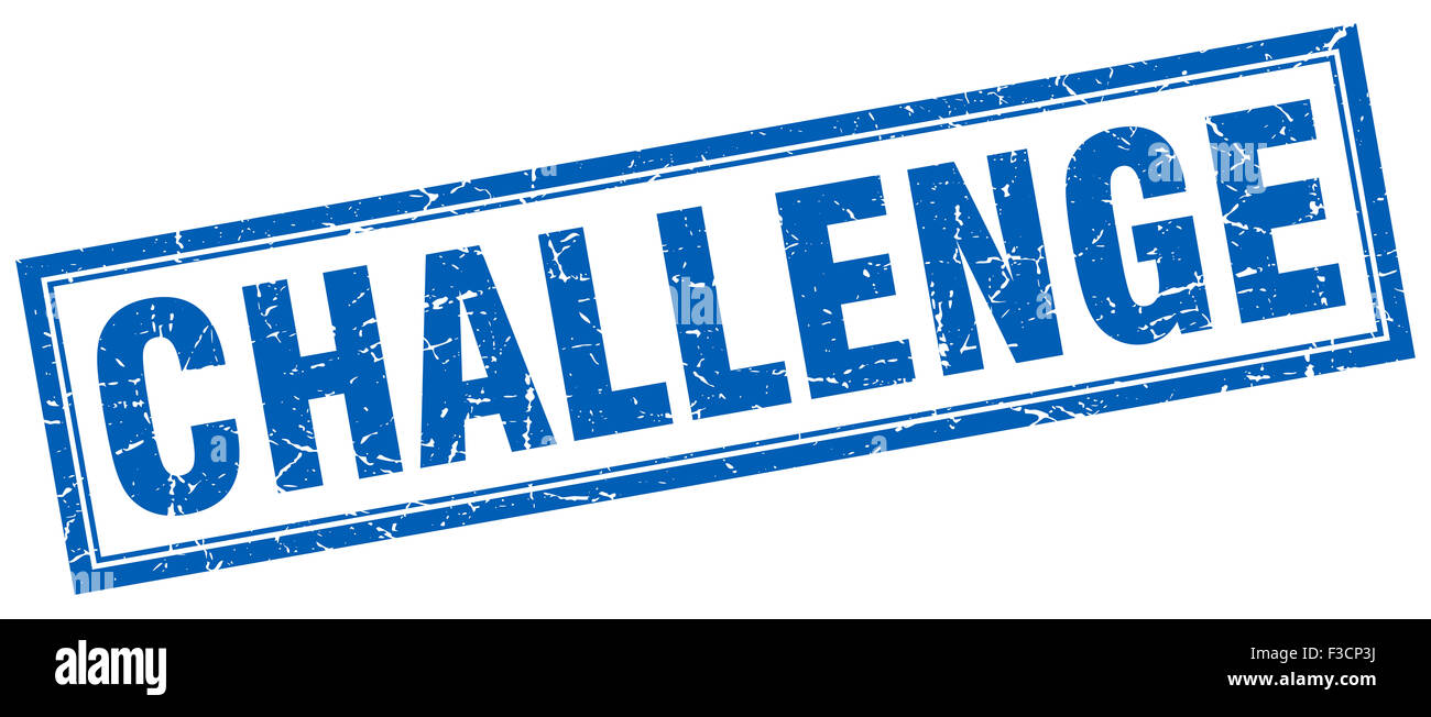 Challenge stamp label square hi-res stock photography and images - Alamy