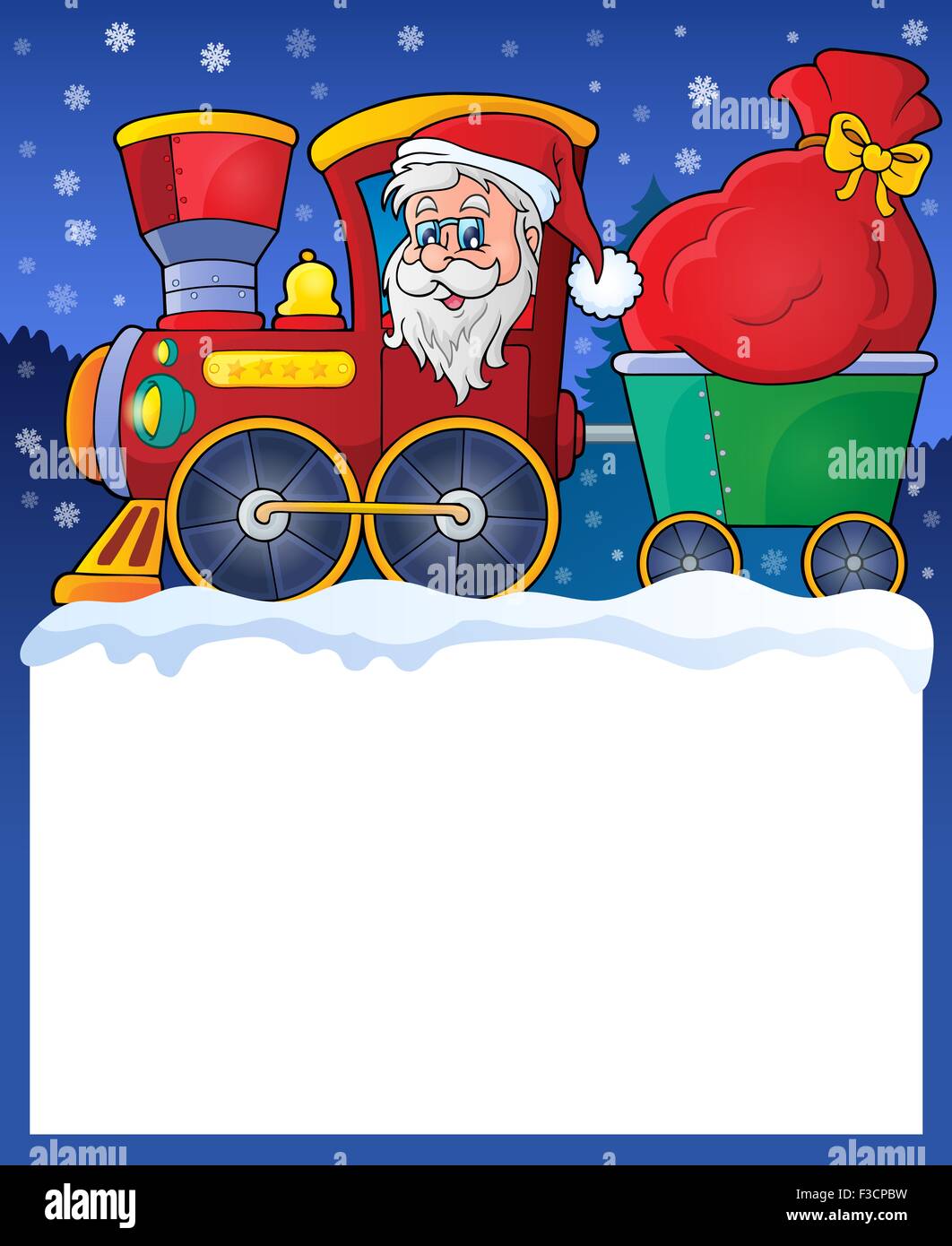 Christmas train santa sack hi-res stock photography and images - Alamy