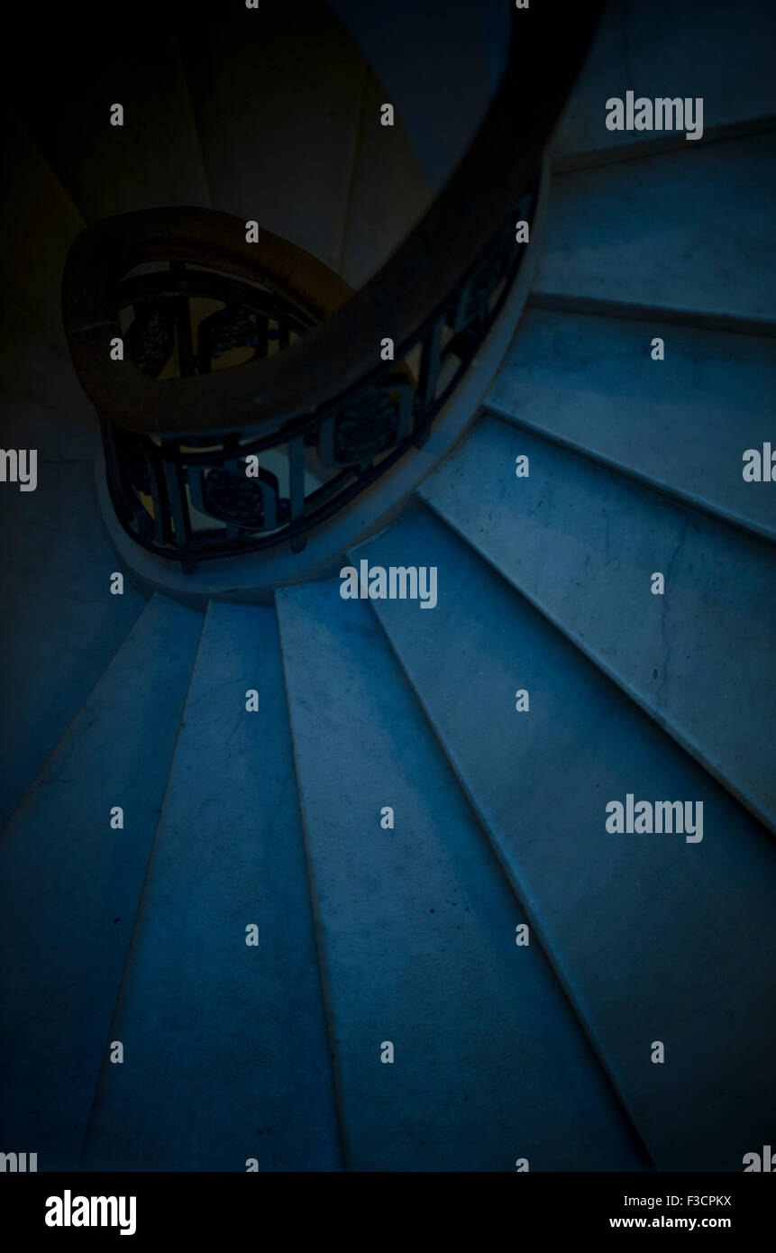 Spiral staircase, viewed from directly above Stock Photo - Alamy