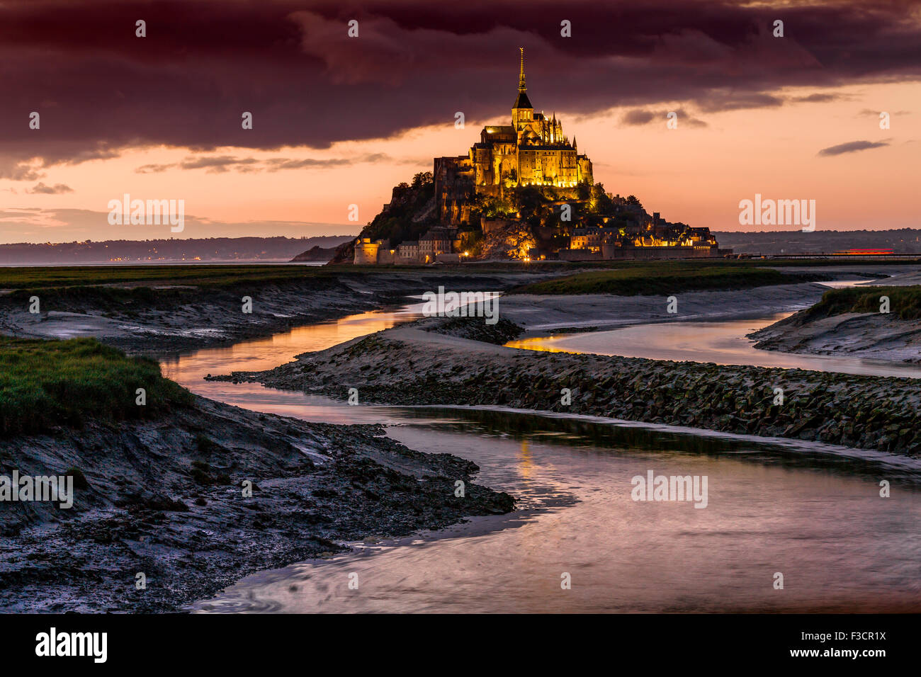 Couesnon river Le Mont-Saint-Michel Saint Michael Mount Benedictine ...