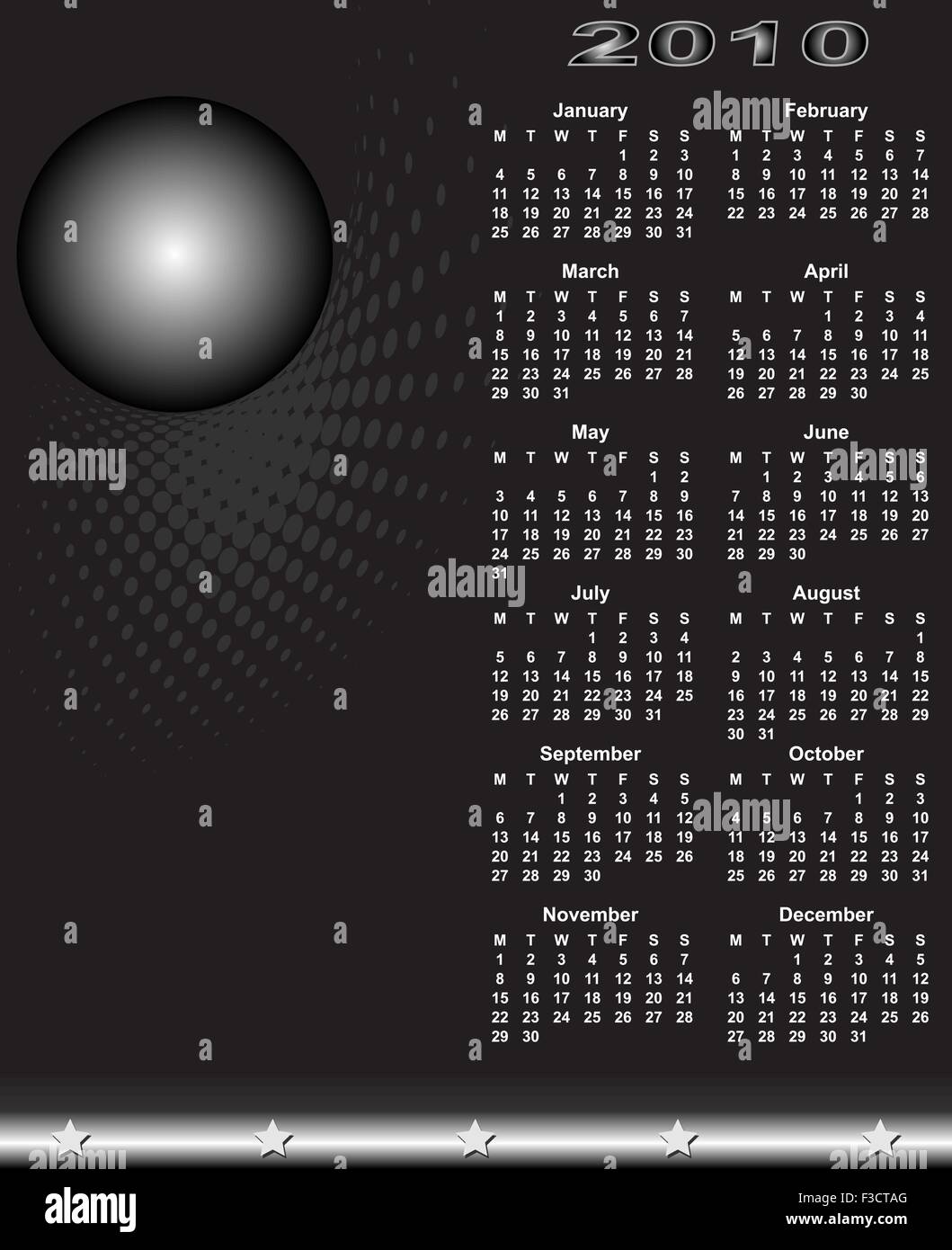Calendar Design 2010 Vector Art Stock Vector Image & Art - Alamy