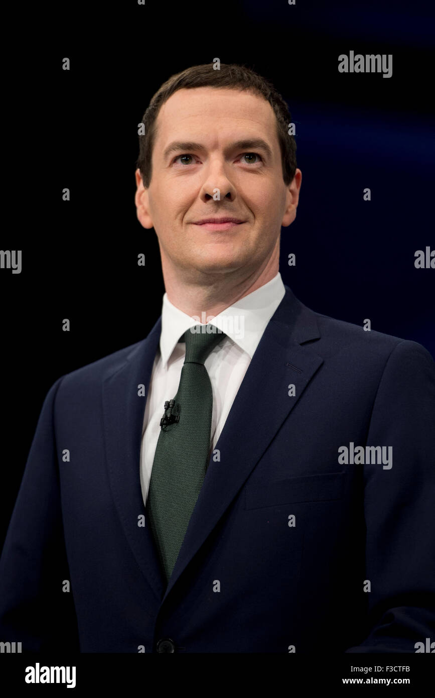 Manchester, UK. 5th October 2015. The Rt Hon George Osborne MP, First ...