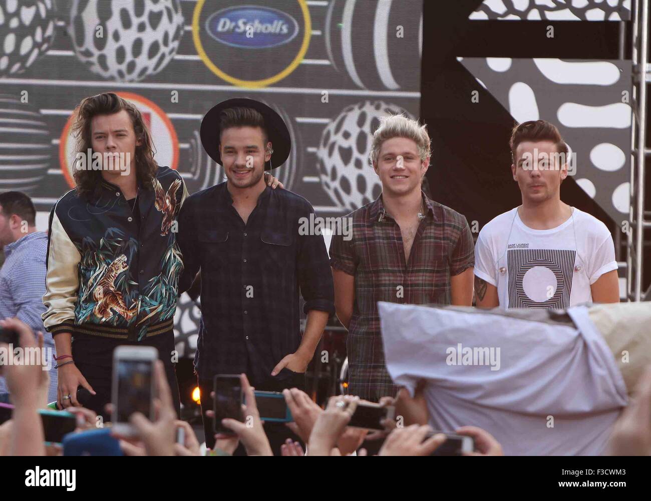 One Direction performing live at Rumsey Playfield Central Park as part ...