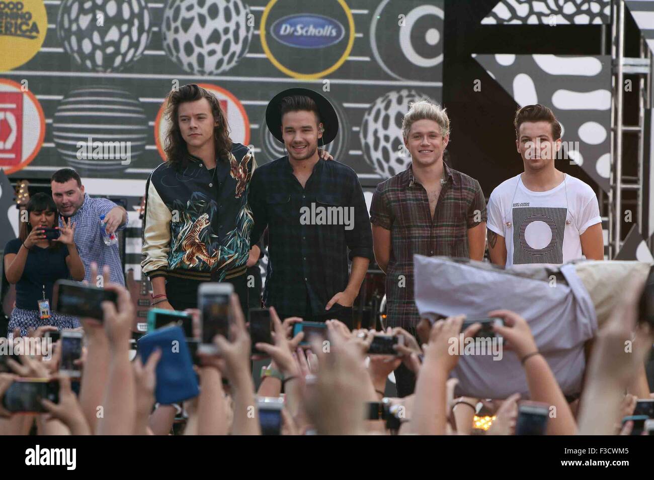 One Direction performing live at Rumsey Playfield Central Park as part ...