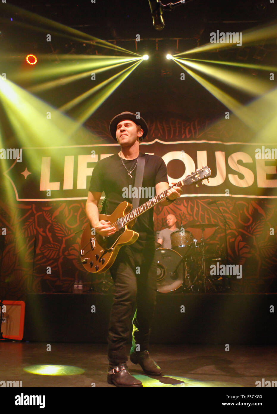 London. UK. Jason Wade of Lifehouse performing live at the O2 Shepherd ...