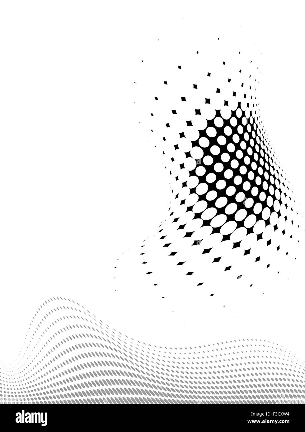Background Composition, Web Template (Halftone) Vector Art Stock Vector ...