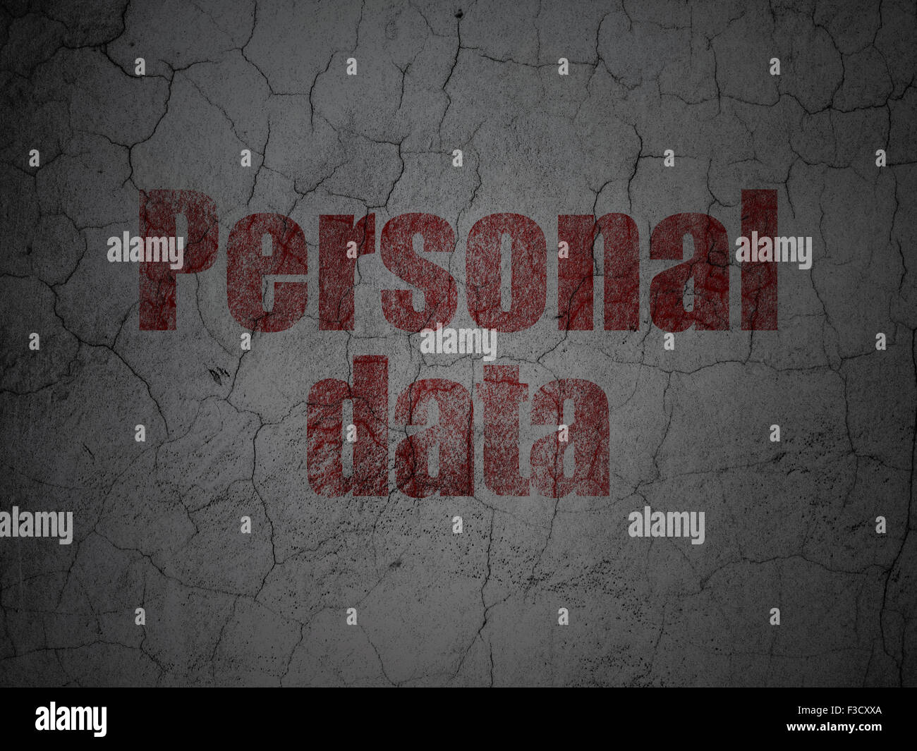 Data concept: Personal Data on grunge wall background Stock Photo - Alamy