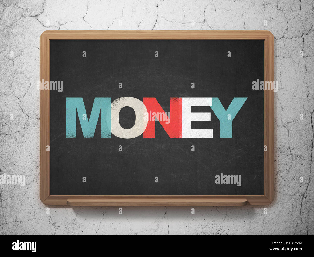 Currency concept: Money on School Board background Stock Photo - Alamy