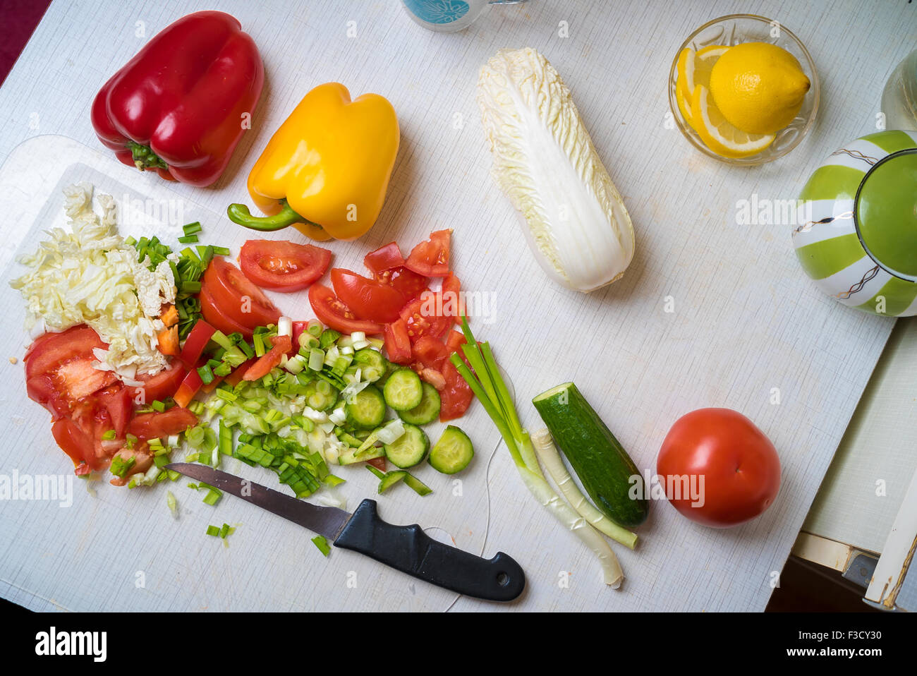 vegetables in the kitchen Stock Photo - Alamy