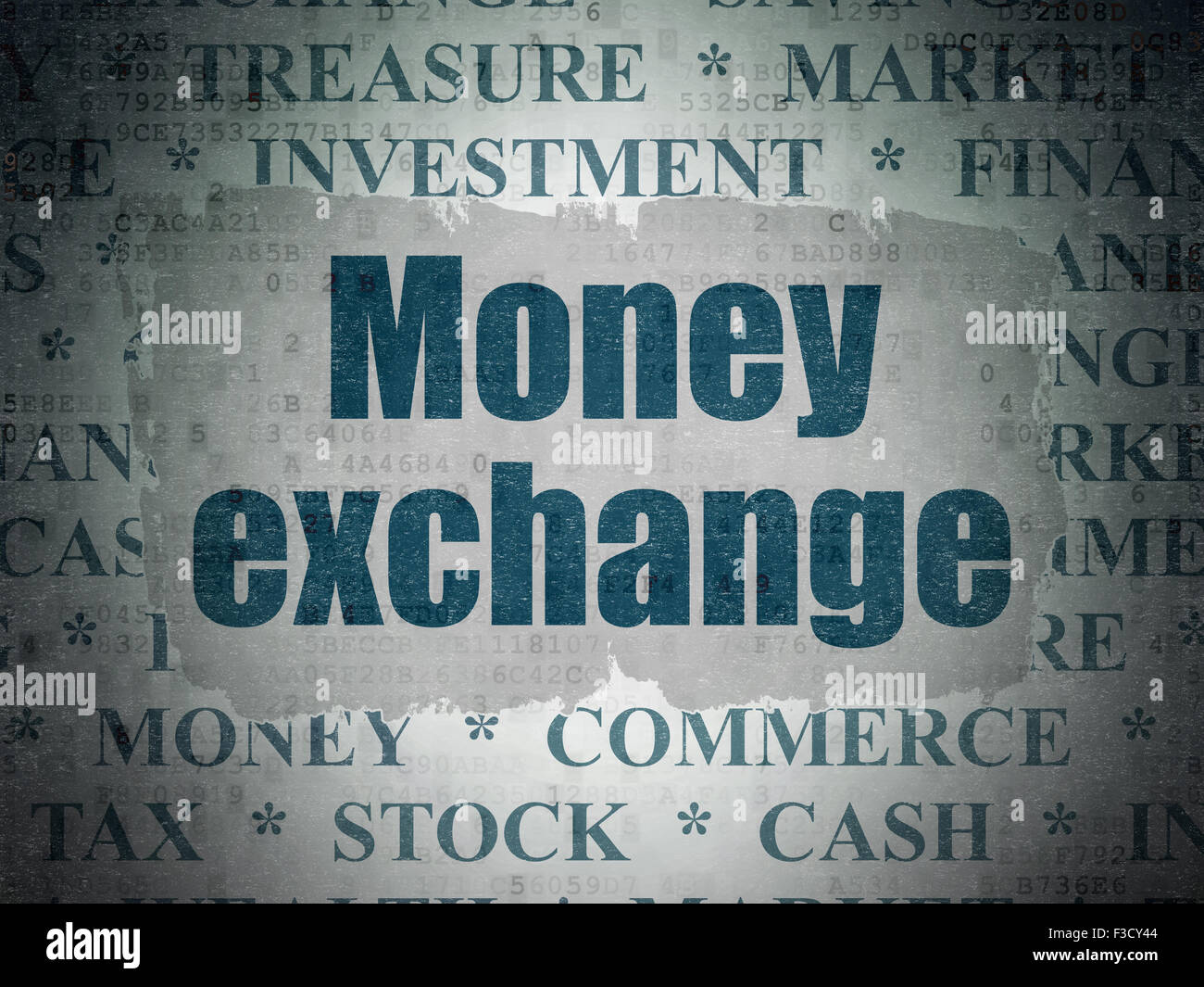 Banking concept: Money Exchange on Digital Paper background Stock Photo ...