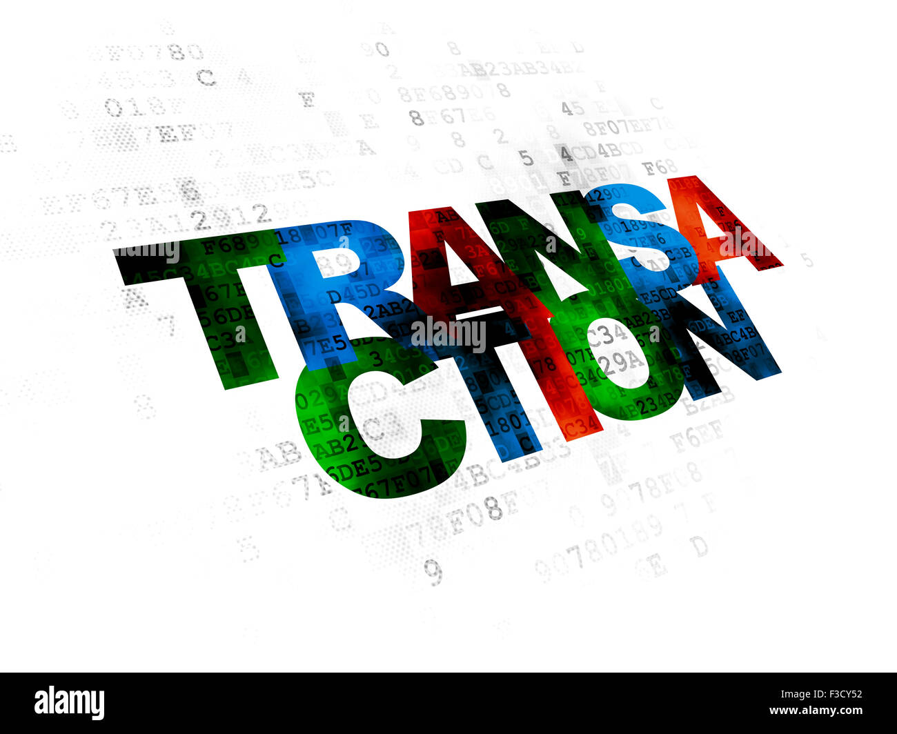 Currency concept: Transaction on Digital background Stock Photo - Alamy