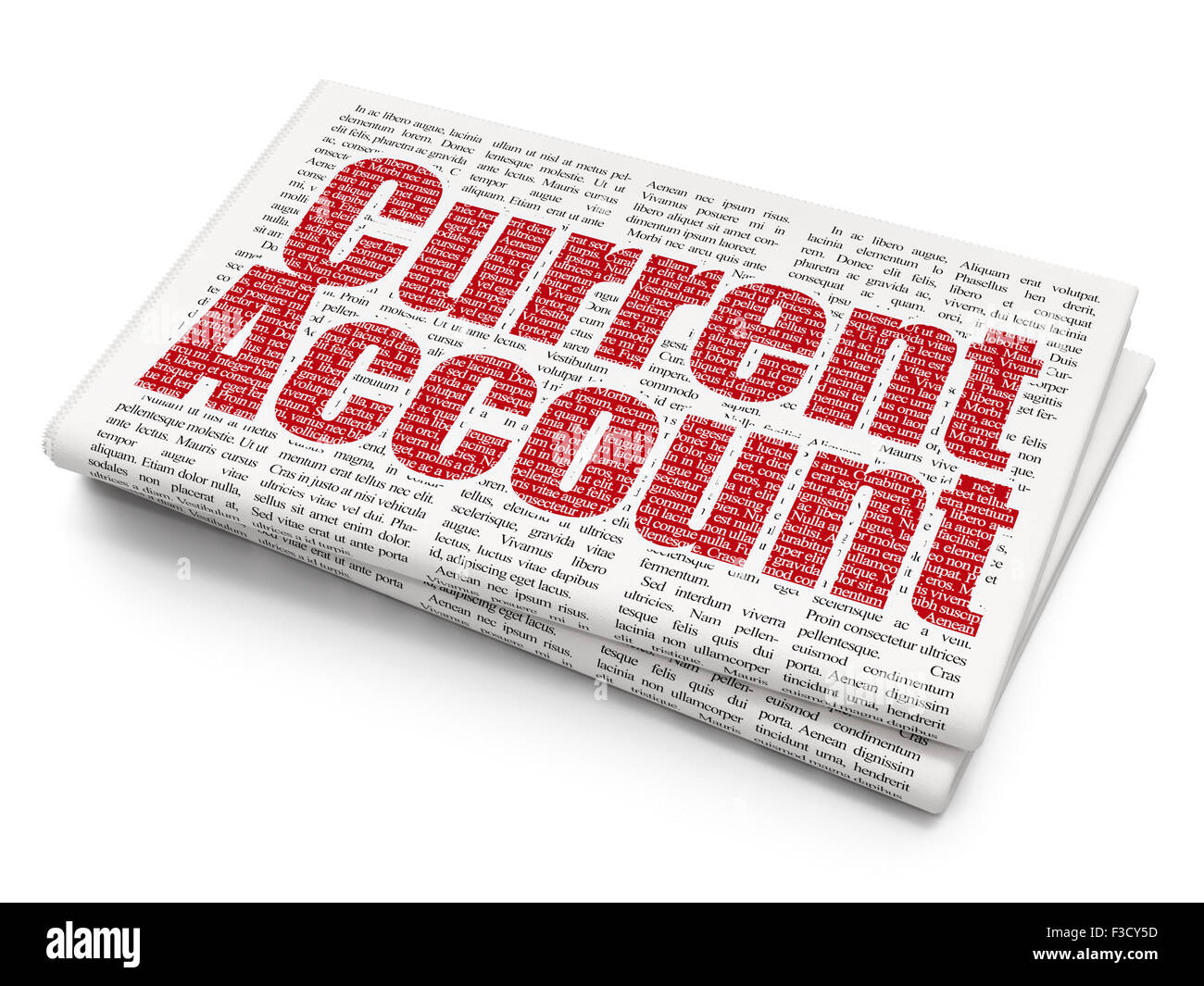 Banking concept: Current Account on Newspaper background Stock Photo ...