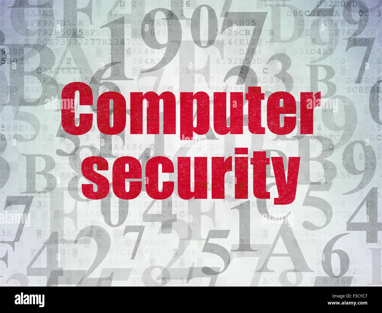 Safety concept: Computer Security on Digital Paper background Stock ...