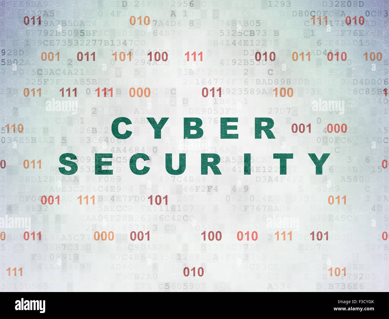 Security concept: Cyber Security on Digital Paper background Stock ...