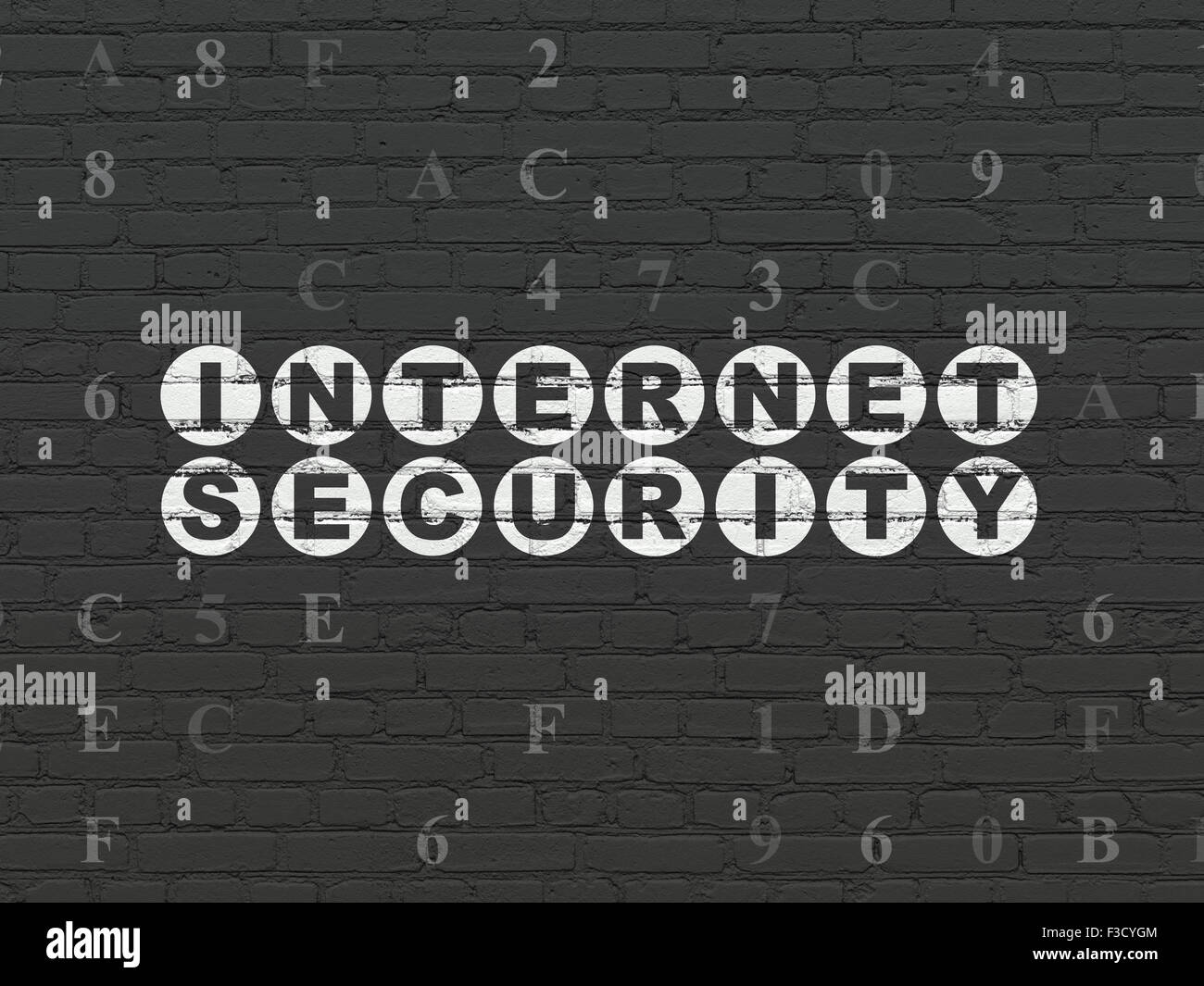 Security concept: Internet Security on wall background Stock Photo - Alamy