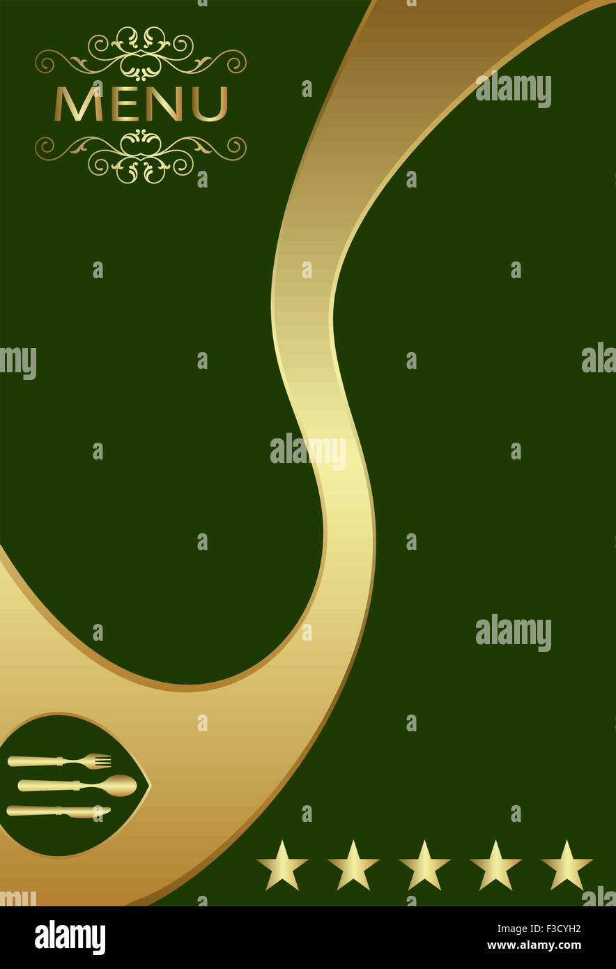 Menu Card Design Template Vector Art Stock Vector Image & Art - Alamy