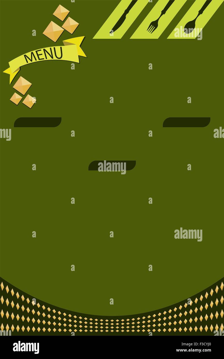 Menu Card Design Template Vector Art Stock Vector Image & Art - Alamy