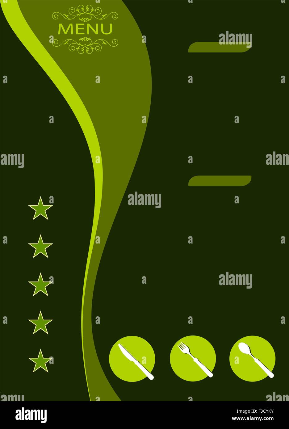 Menu Card Design Template Vector Art Stock Vector Image & Art - Alamy