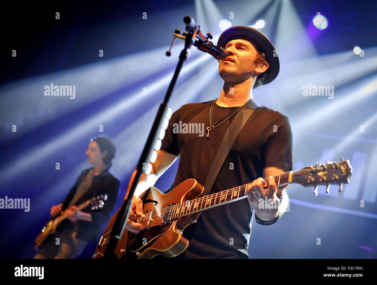 London. UK. Jason Wade of Lifehouse performing live at the O2 Shepherd ...
