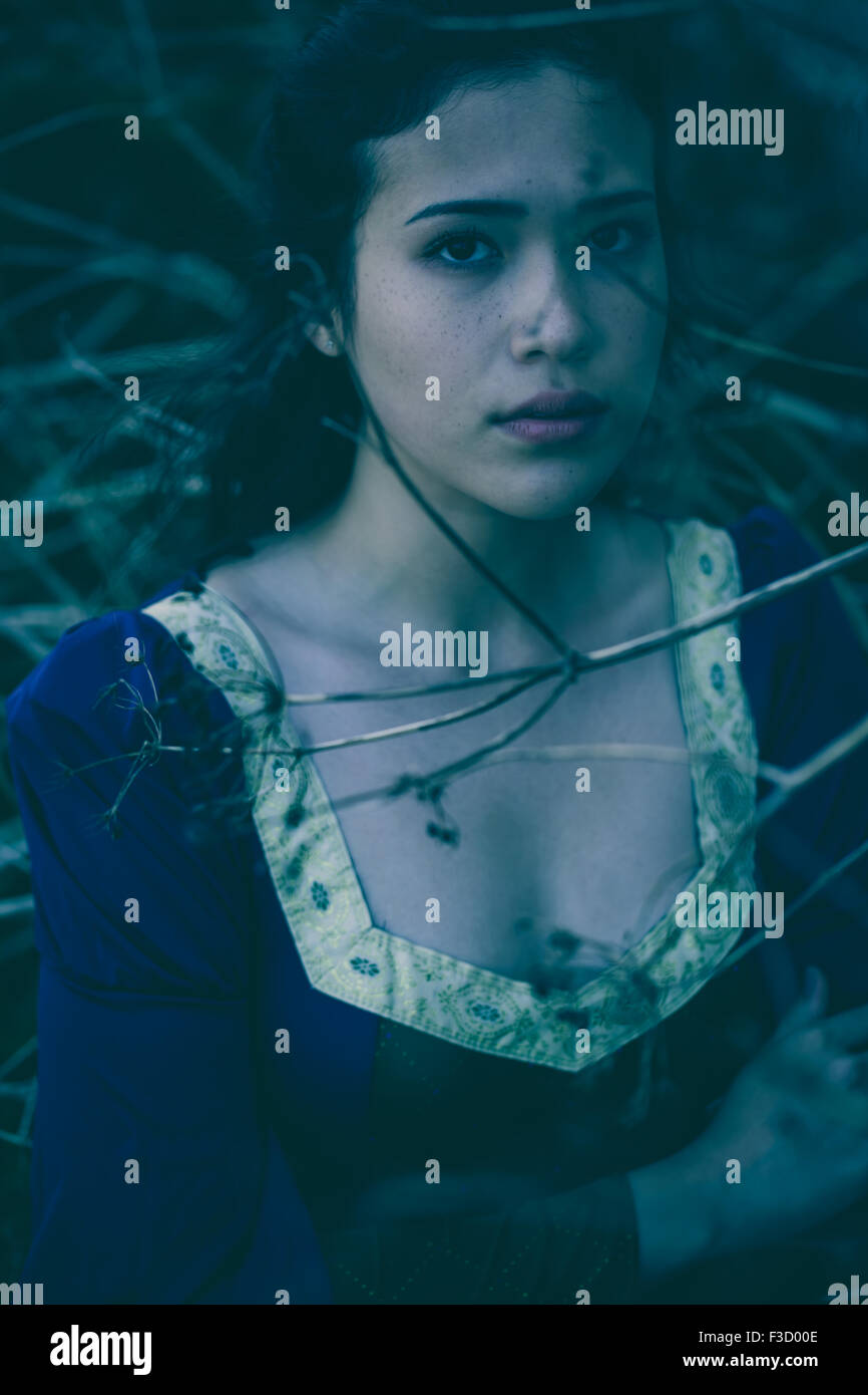 Beautiful medieval woman Stock Photo - Alamy