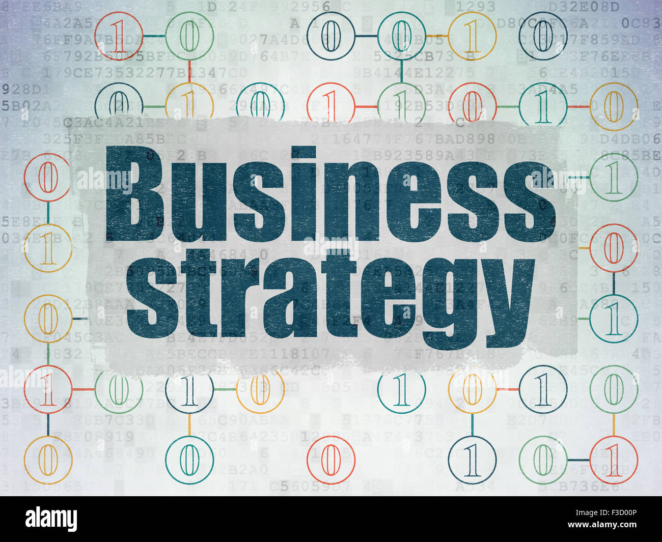 Finance concept: Business Strategy on Digital Paper background Stock ...