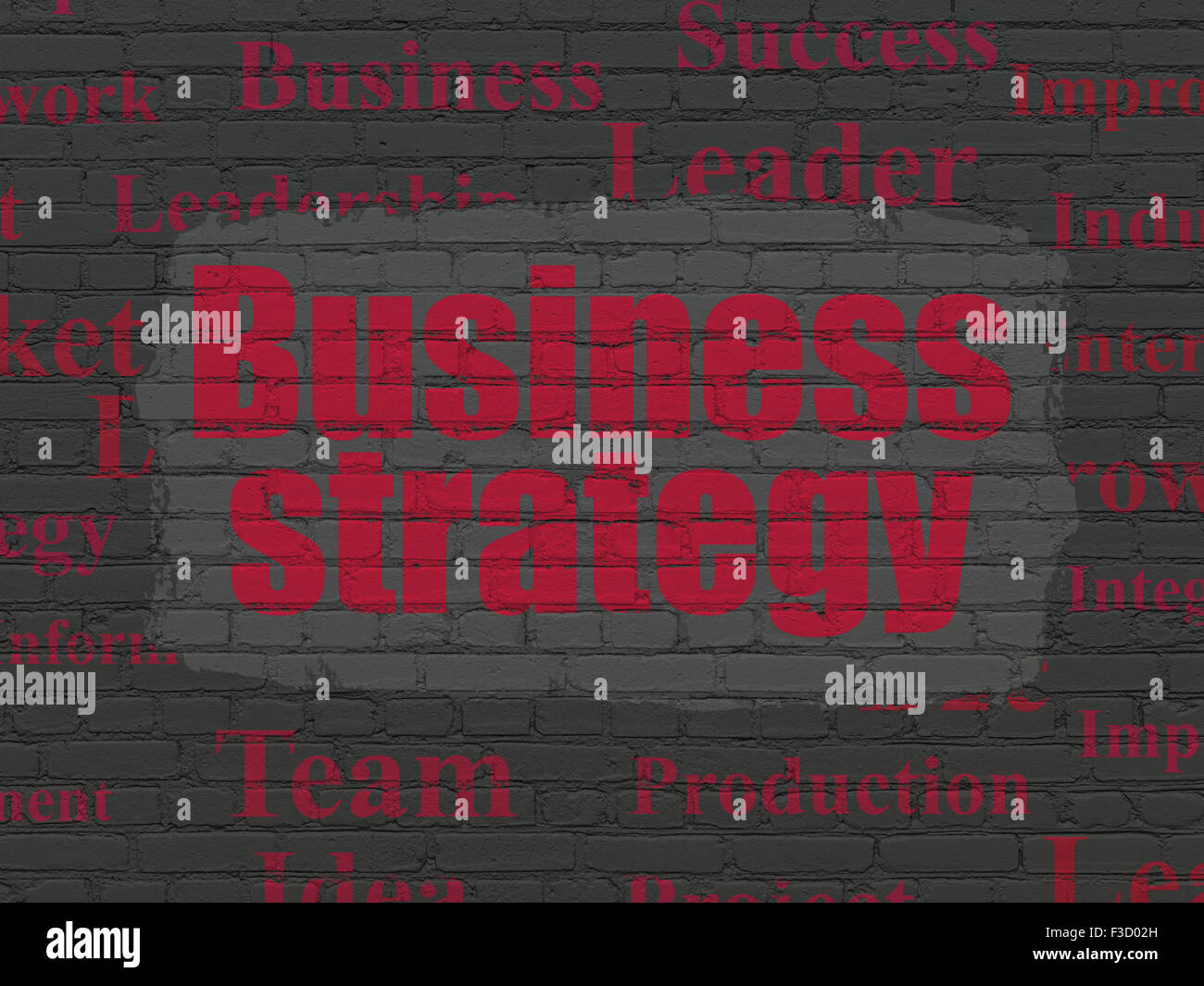 Business concept: Business Strategy on wall background Stock Photo - Alamy
