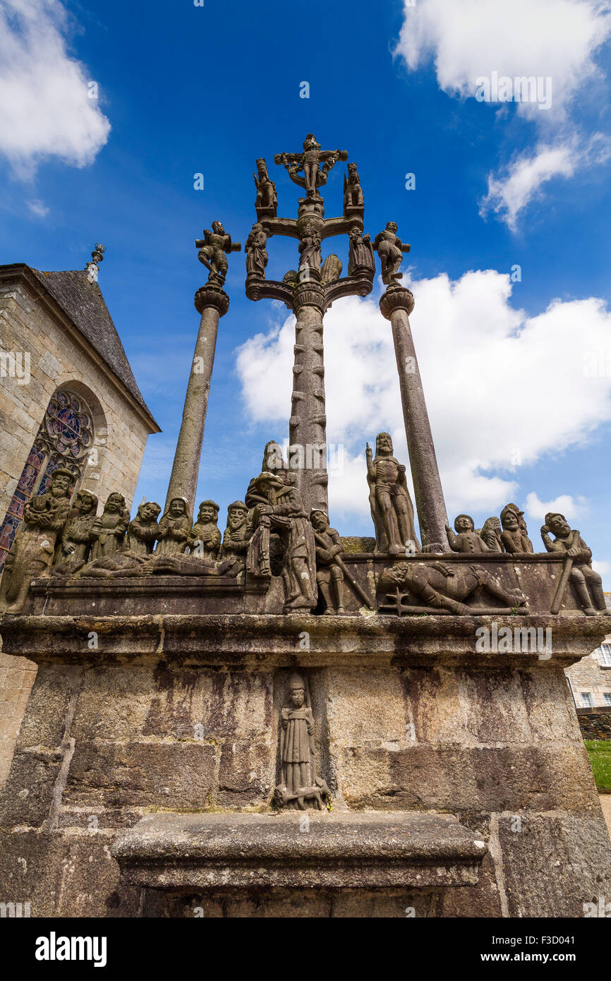 The Calvary parish church Notre-Dame Saint-Thegonnec Way of St James ...