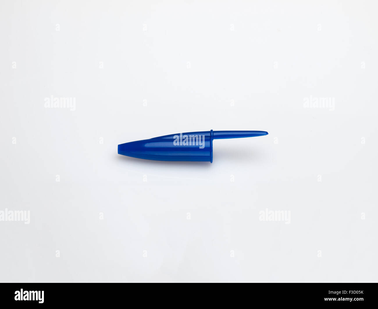 Bic Crystal Blue Pen cap on white background Stock Photo - Alamy