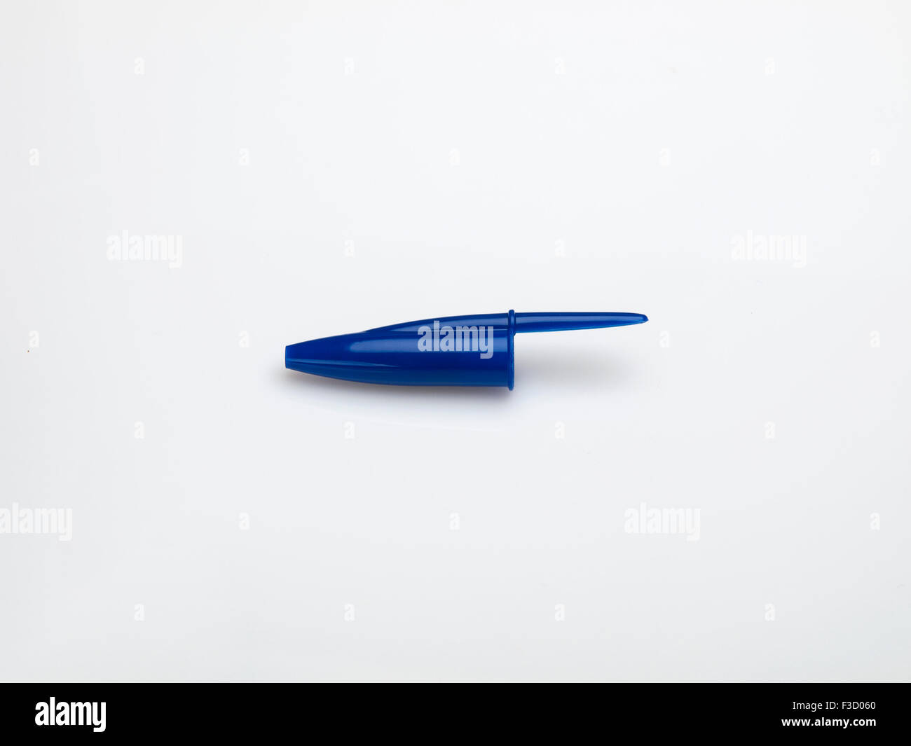 Bic Crystal Blue Pen cap on white background Stock Photo - Alamy
