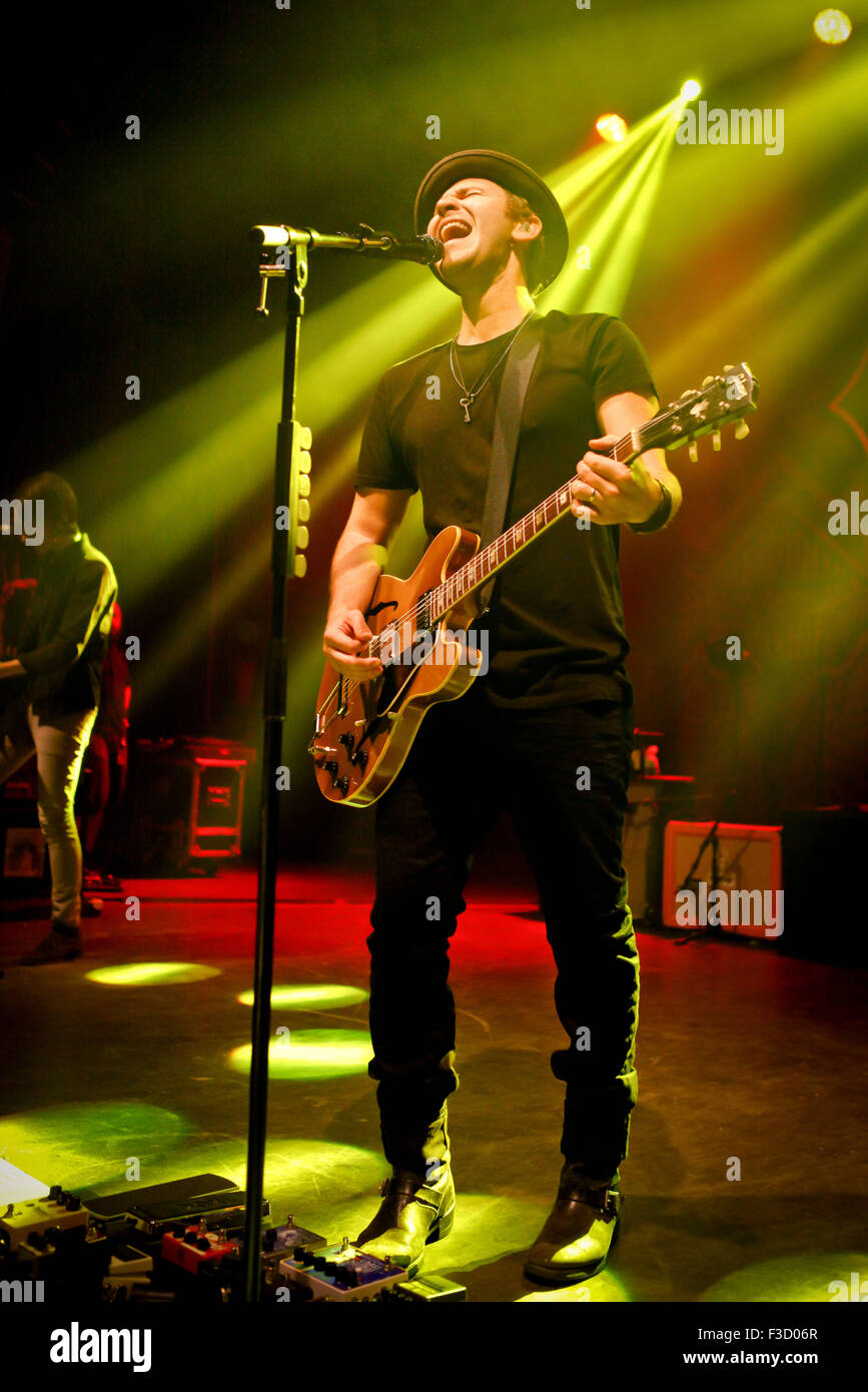 London. UK. Jason Wade of Lifehouse performing live at the O2 Shepherd ...