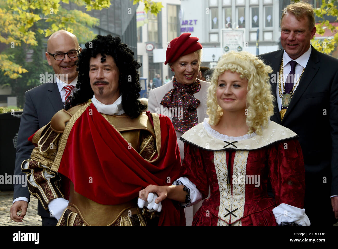 Princess Benedikte of Denmark (C), minister president of Schleswig ...