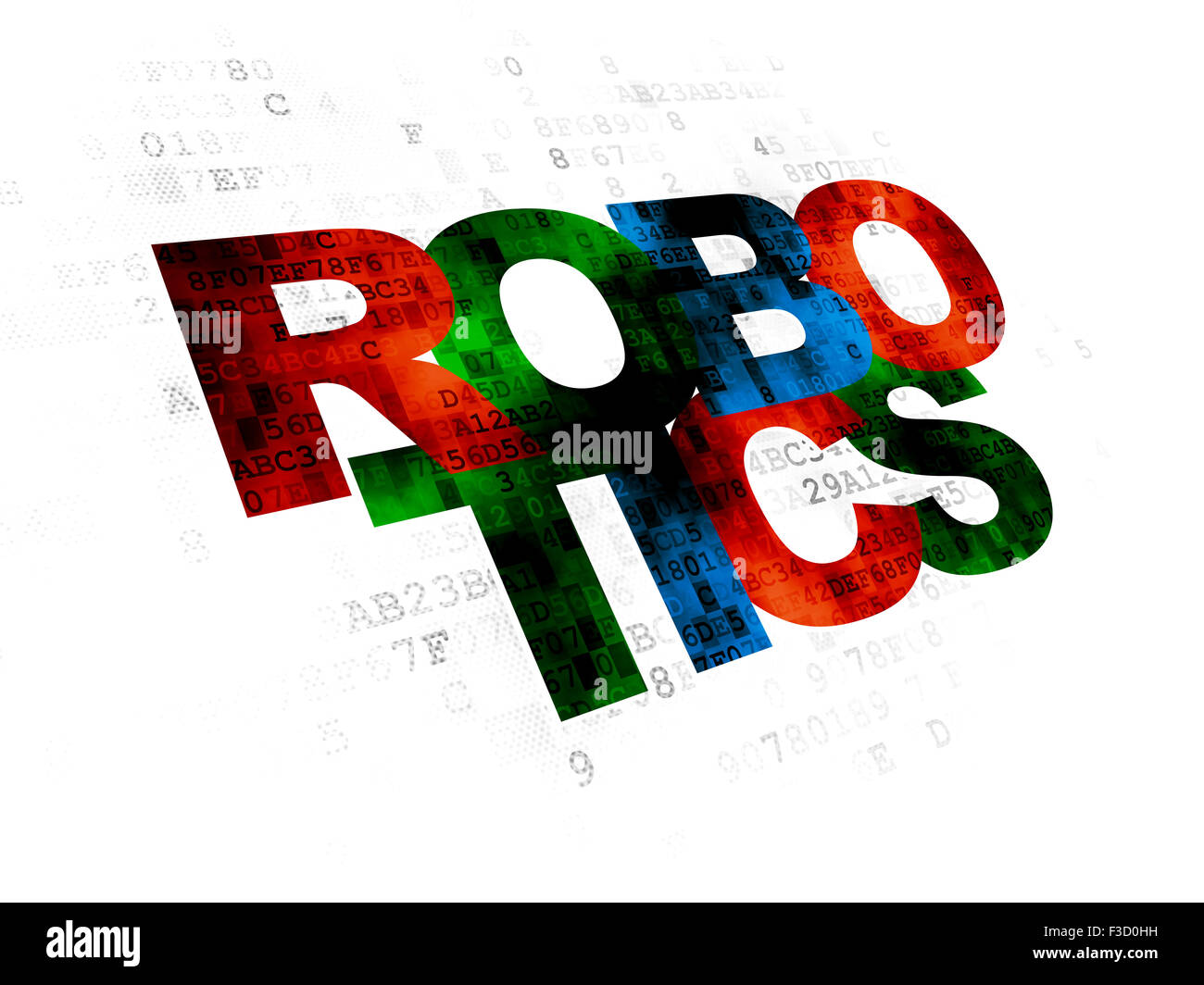 Science concept: Robotics on Digital background Stock Photo - Alamy