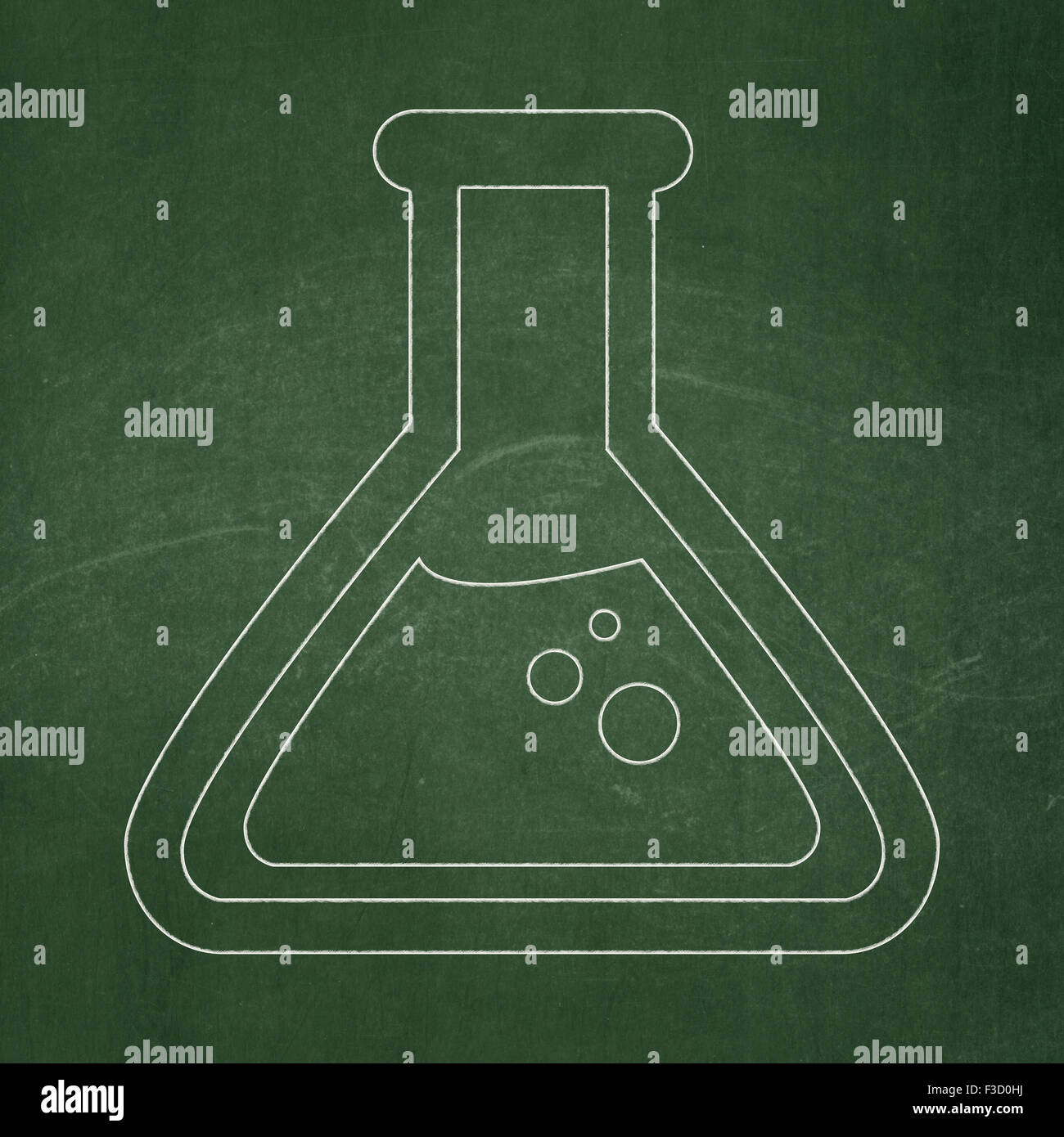 Science concept: Flask on chalkboard background Stock Photo - Alamy