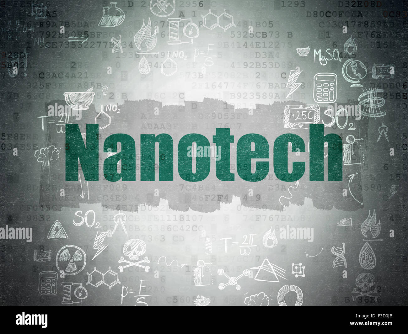 Science concept: Nanotech on Digital Paper background Stock Photo - Alamy