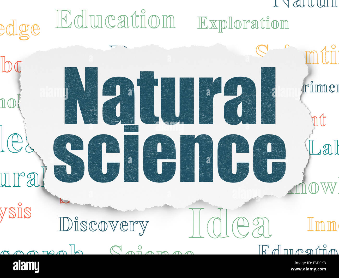Science concept: Natural Science on Torn Paper background Stock Photo ...