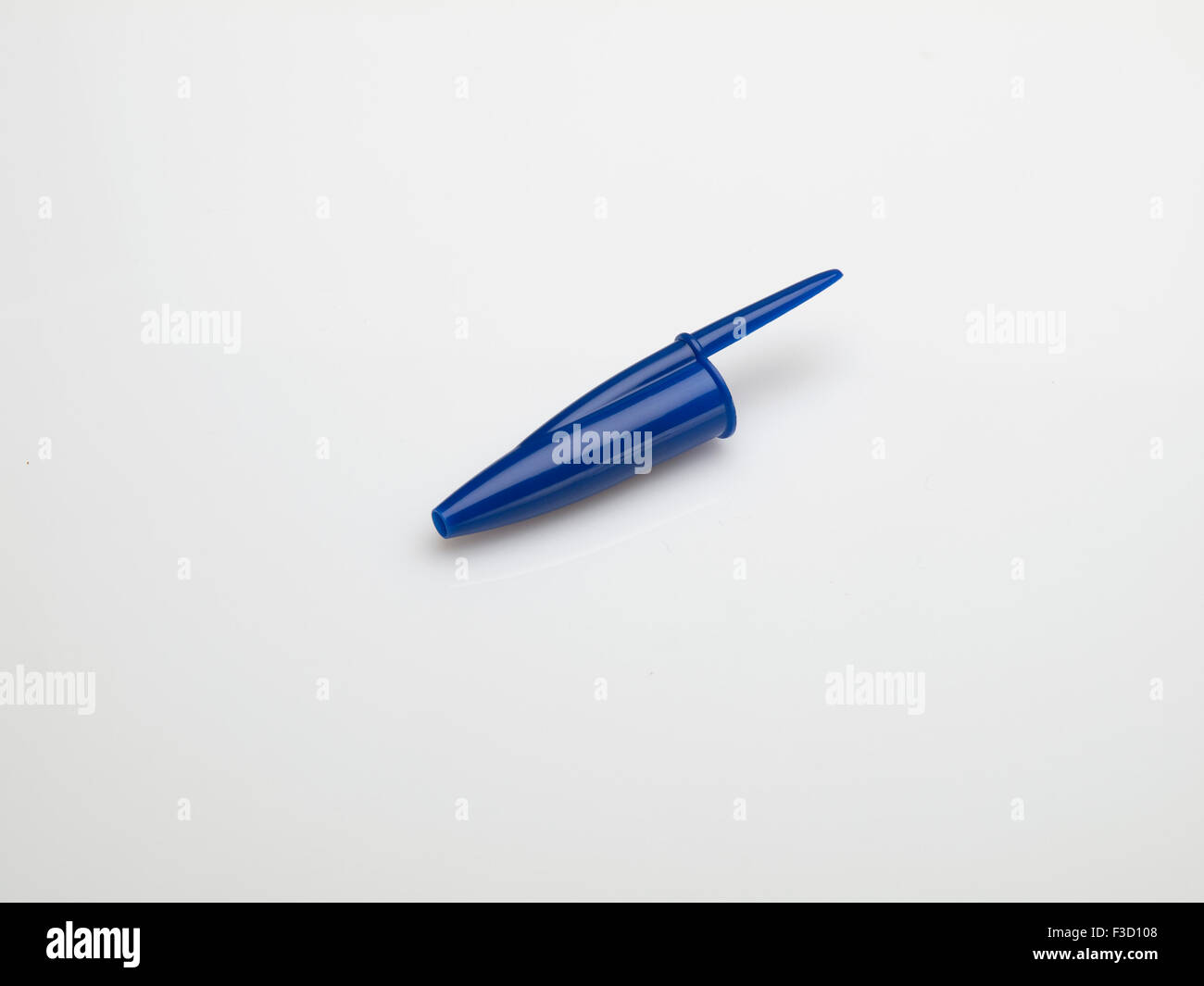 Bic Crystal Blue Pen cap on white background Stock Photo - Alamy
