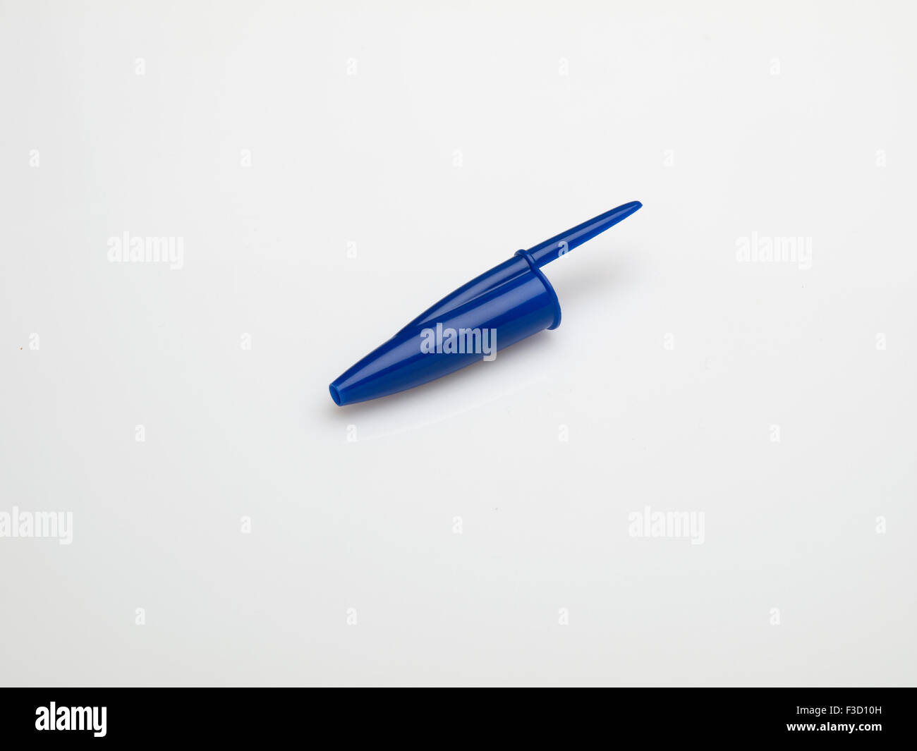 Bic Crystal Blue Pen cap on white background Stock Photo - Alamy