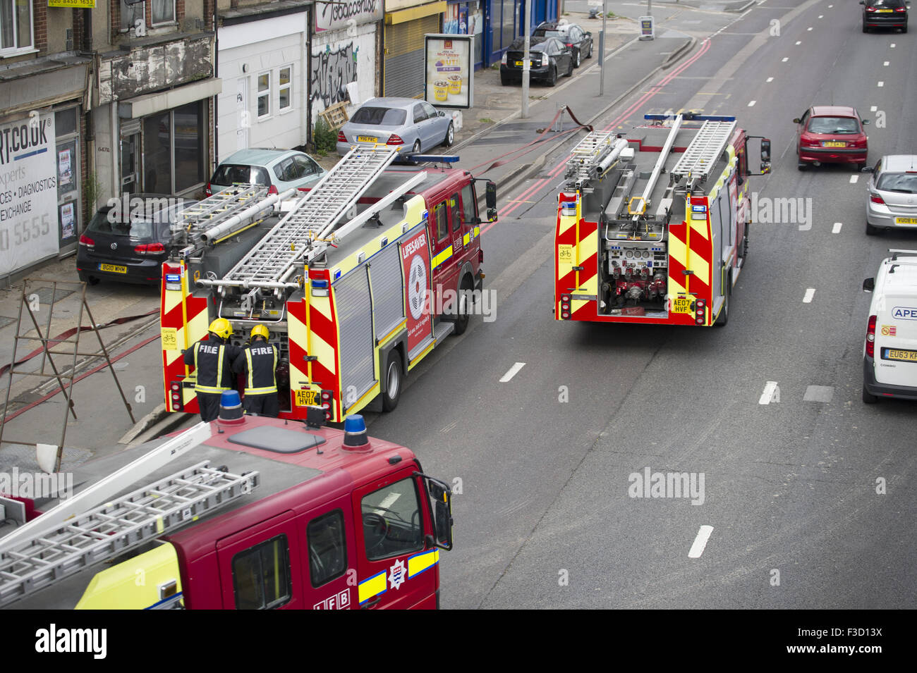 Brent reservoir fire brings North Circular to near stand still whilst ...